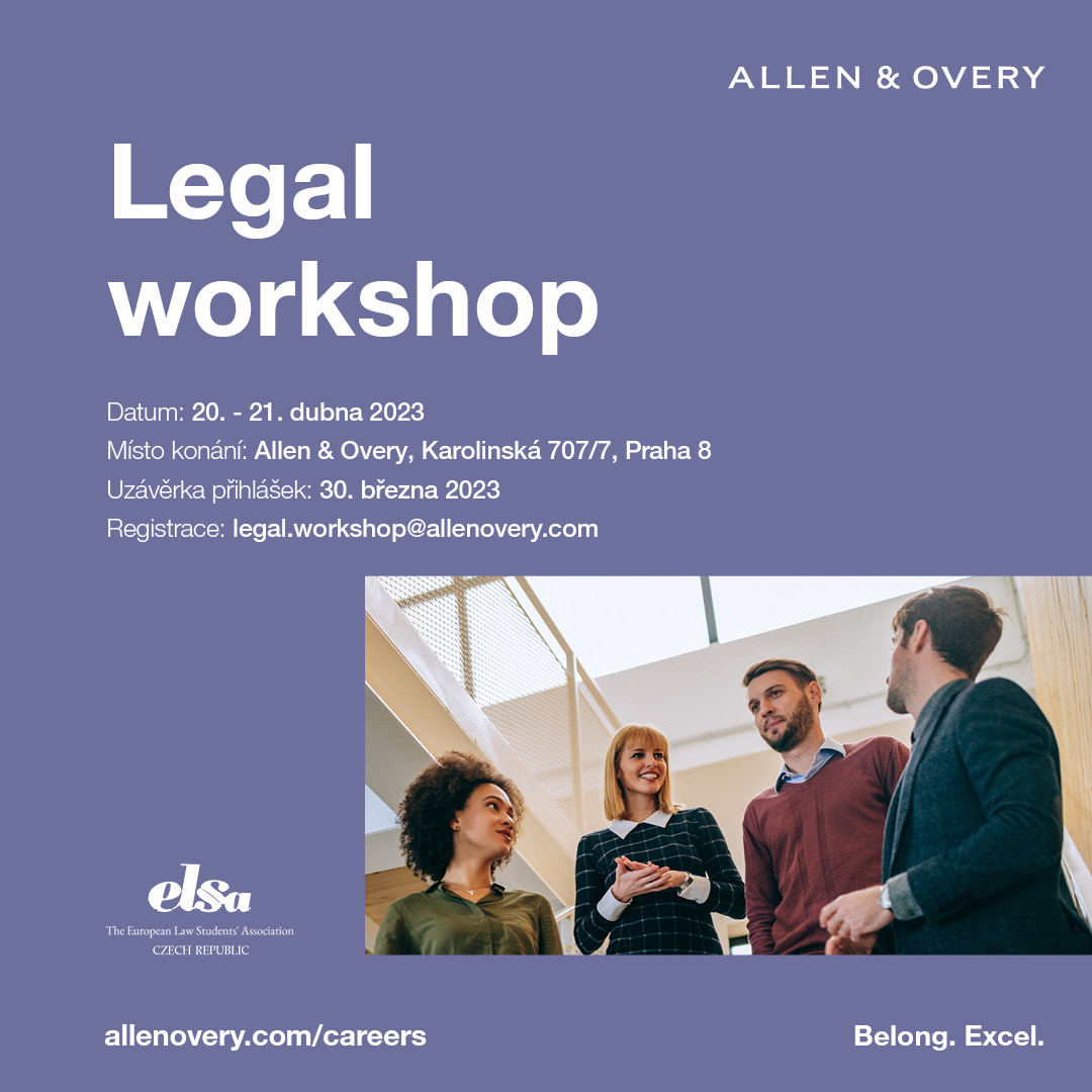 LEGAL WORKSHOP s ALLEN & OVERY – ELSA Česká republika